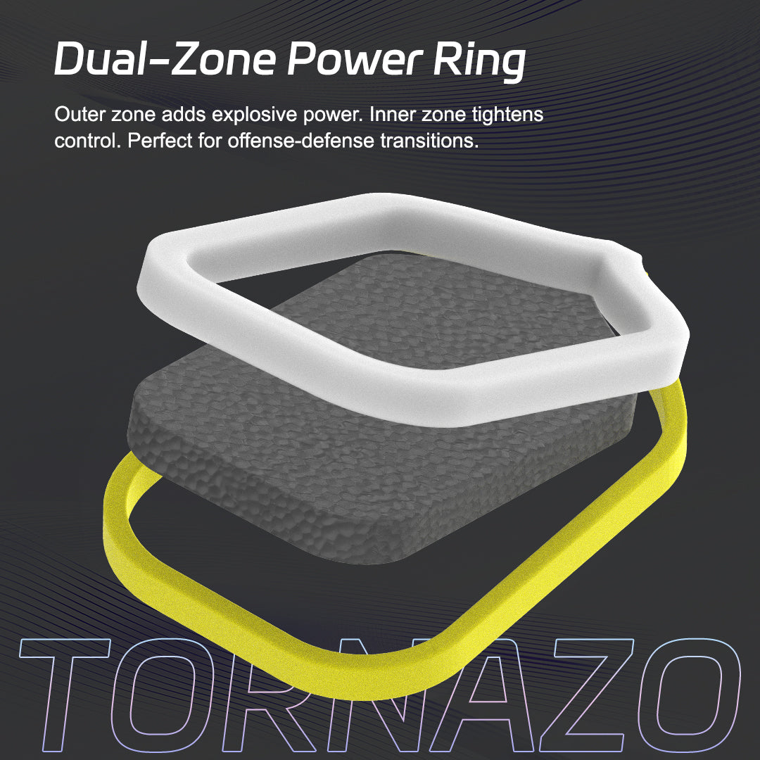 Luzzpickleball Pro 4 Tornazo Carbon Fiber Pickleball Paddle - Dual-Lay