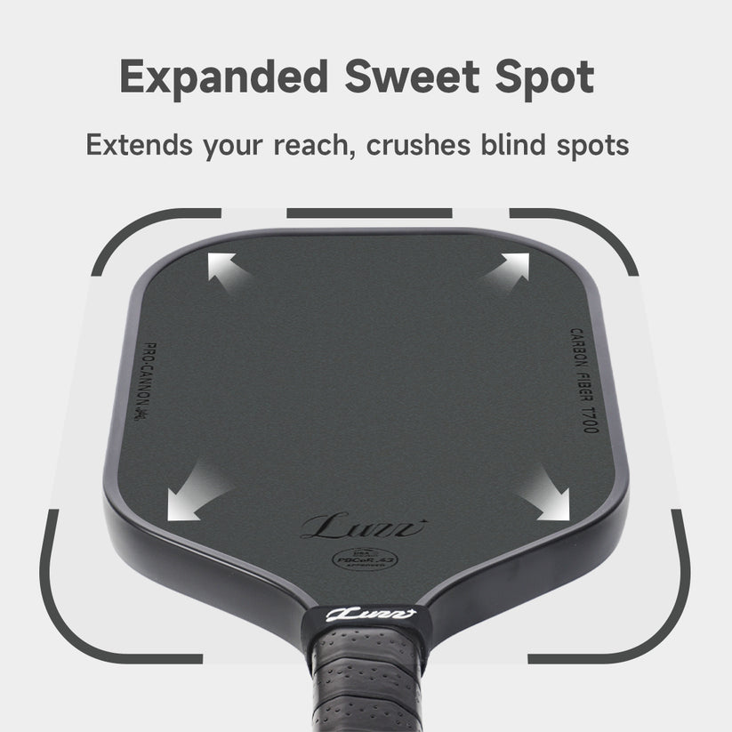 Luzzpickleball Cannon Paddle T700 Carbon Friction Surface|Thermoformed