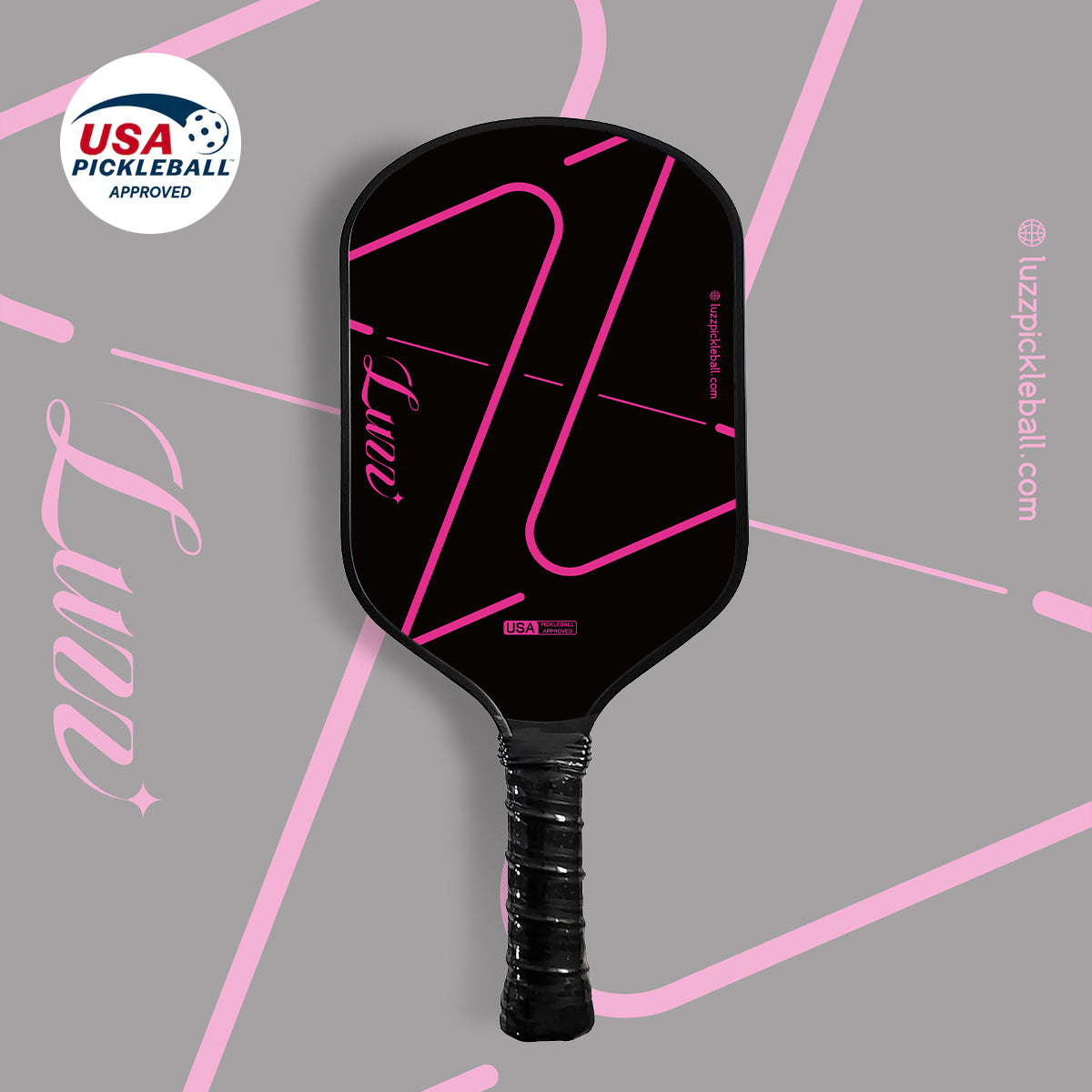 Luzzpickleball ZZ Attack Paddle(16mm)T700 Carbon Friction Surface|Ther ...